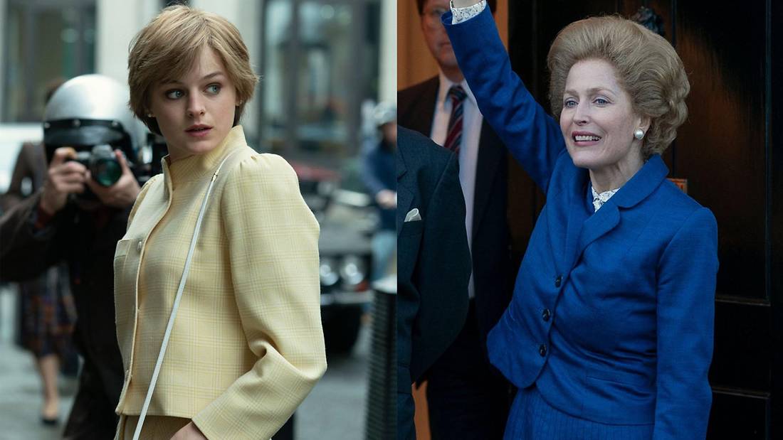 Netflix reveal first photos of Princess Diana & Margaret Thatcher in ...